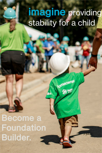 ‘Foundation Builder’ Monthly Giving Program
